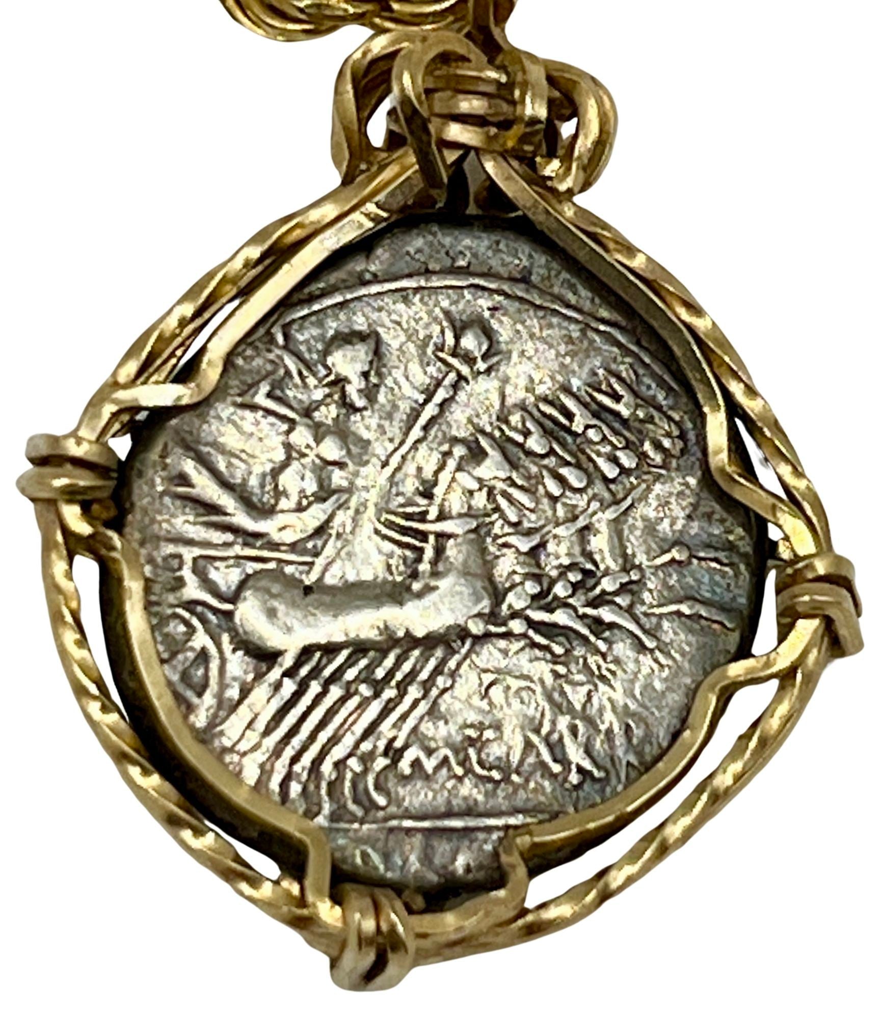 Ancient Roman Gladiator and Chariot Coin – Casanova Art and Fashion