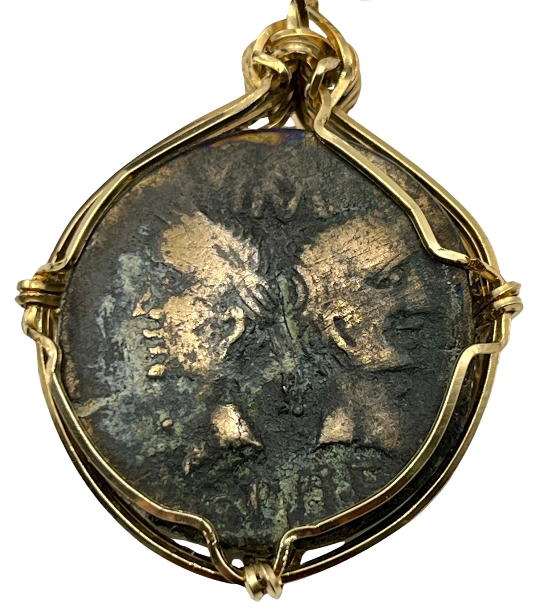 Caesar and Agrippa Victory Over Cleopatra Coin – Casanova Art and Fashion