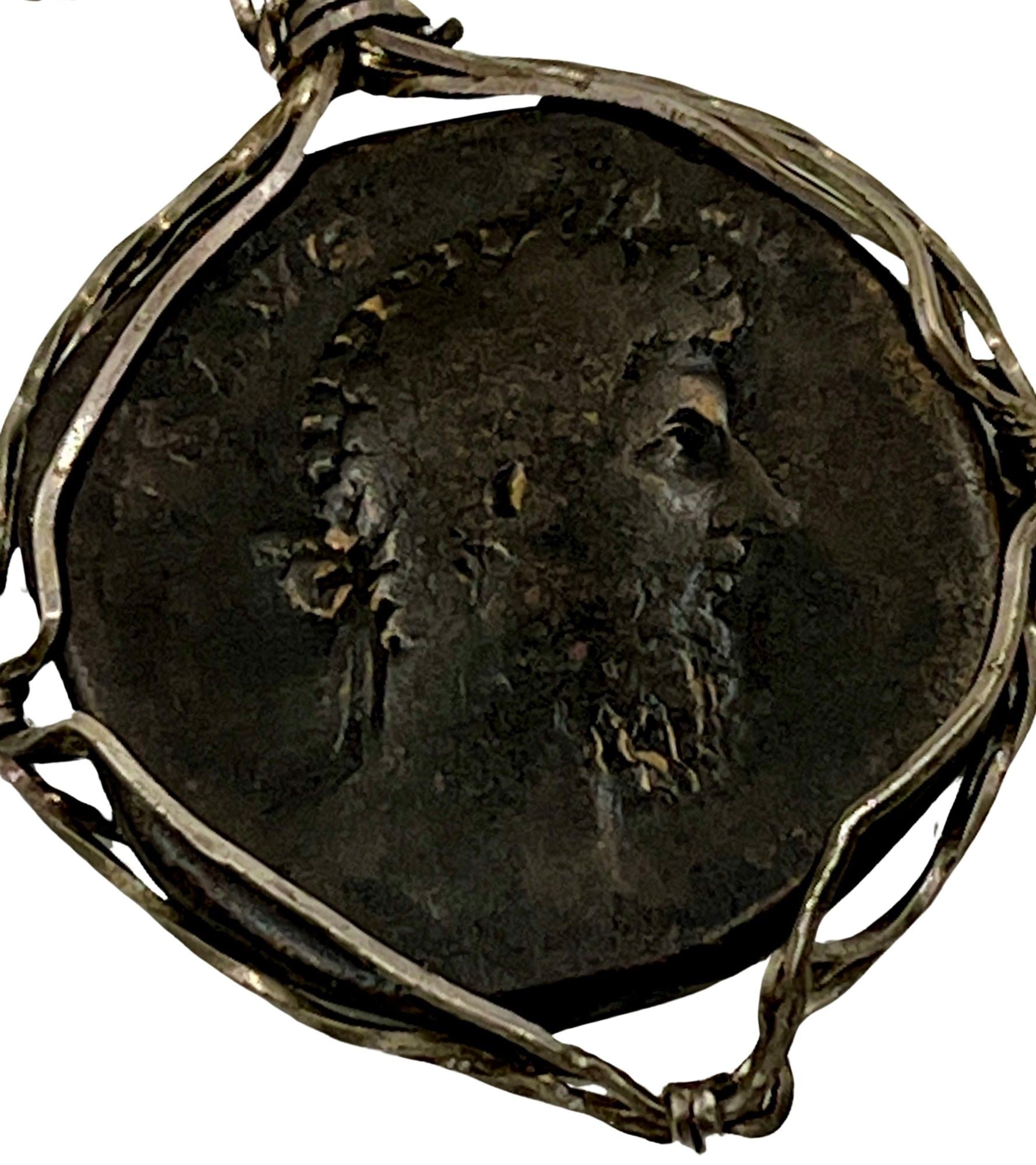 Ancient Angel and Aurelius Roman Coin – Casanova Art and Fashion