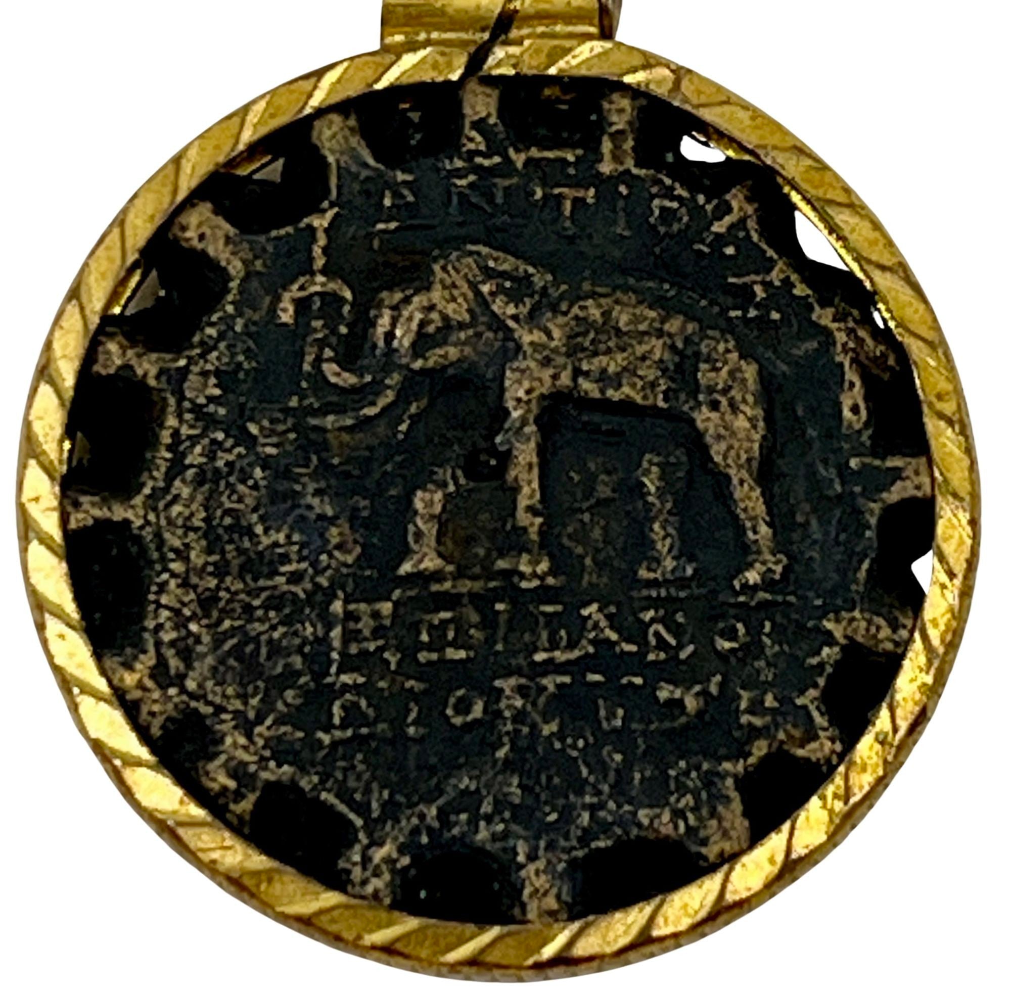 Elephant and Dionysus Greek Coin – Casanova Art and Fashion