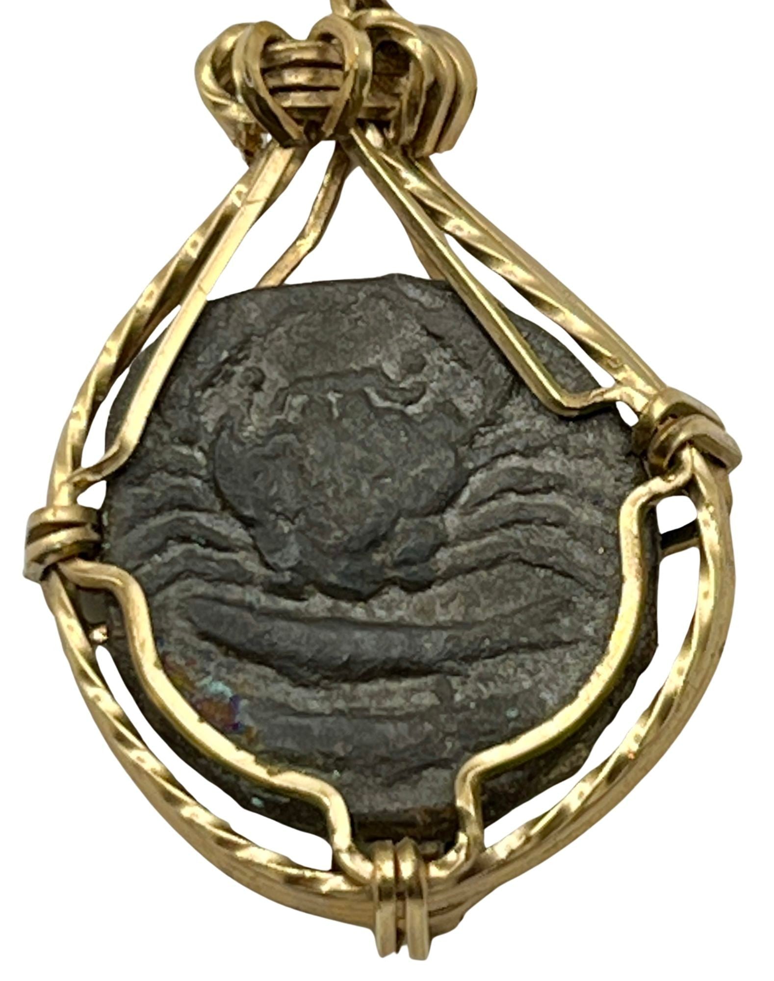 Ancient Crab Coin from Sicily – Casanova Art and Fashion