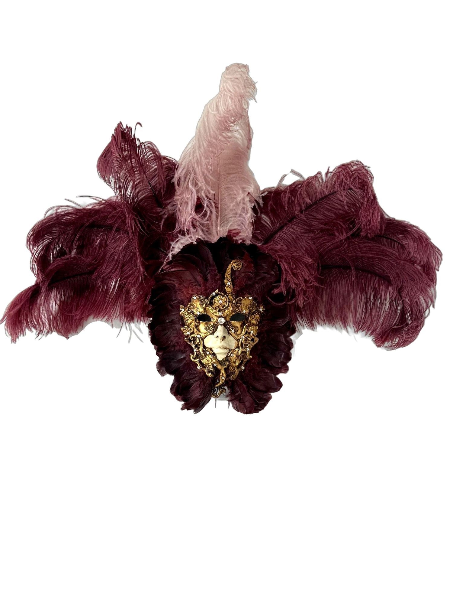 Incredible Ostrich-feathered Mask – Casanova Art and Fashion