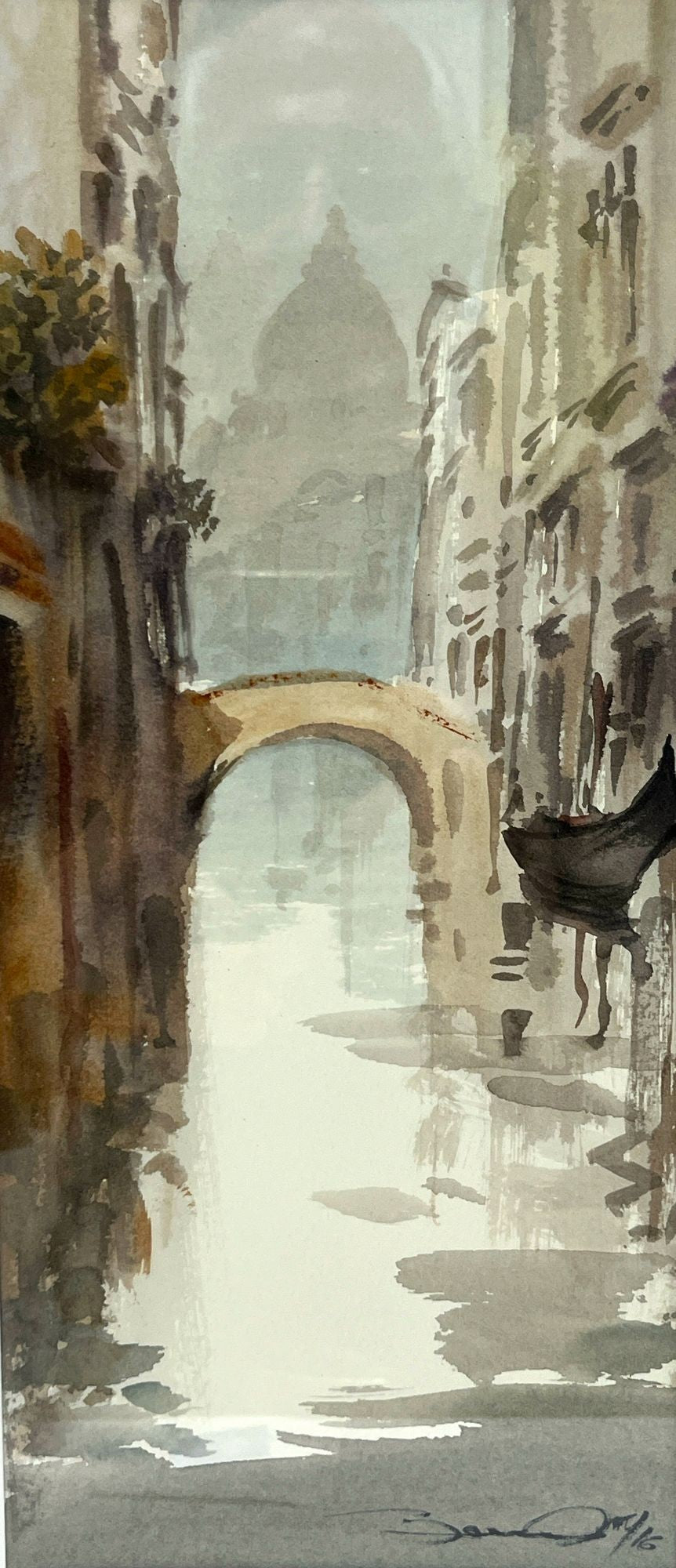 Venetian Canal Watercolor Painting – Casanova Art and Fashion